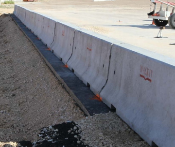 Pinned-Down F-shape TCB on Asphalt - Roadside Safety Pooled Fund