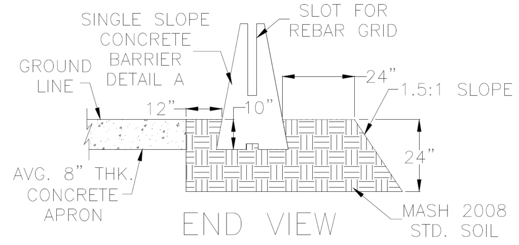 Thrie/W-Beam/Tubular Barrier Gap Rail for MASH TL-3 (610461) - Roadside ...
