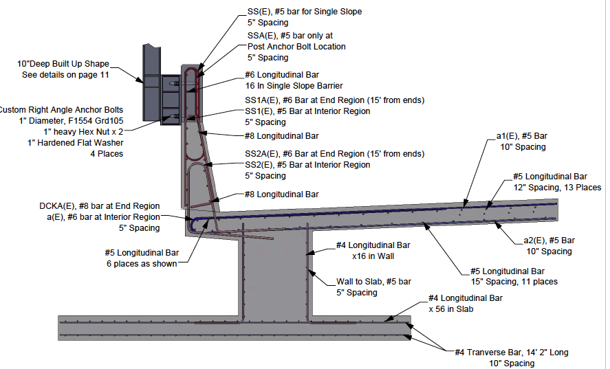 Constant Slope Barrier on Cantilevered Bridge Deck with Noise Abatement ...