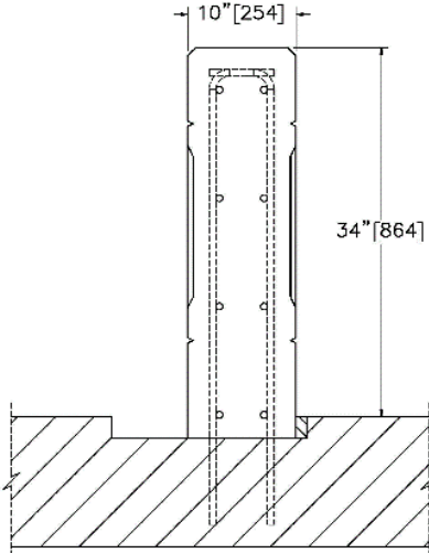 HDOT 34” Tall Aesthetic Concrete Bridge Rail - Roadside Safety Pooled Fund