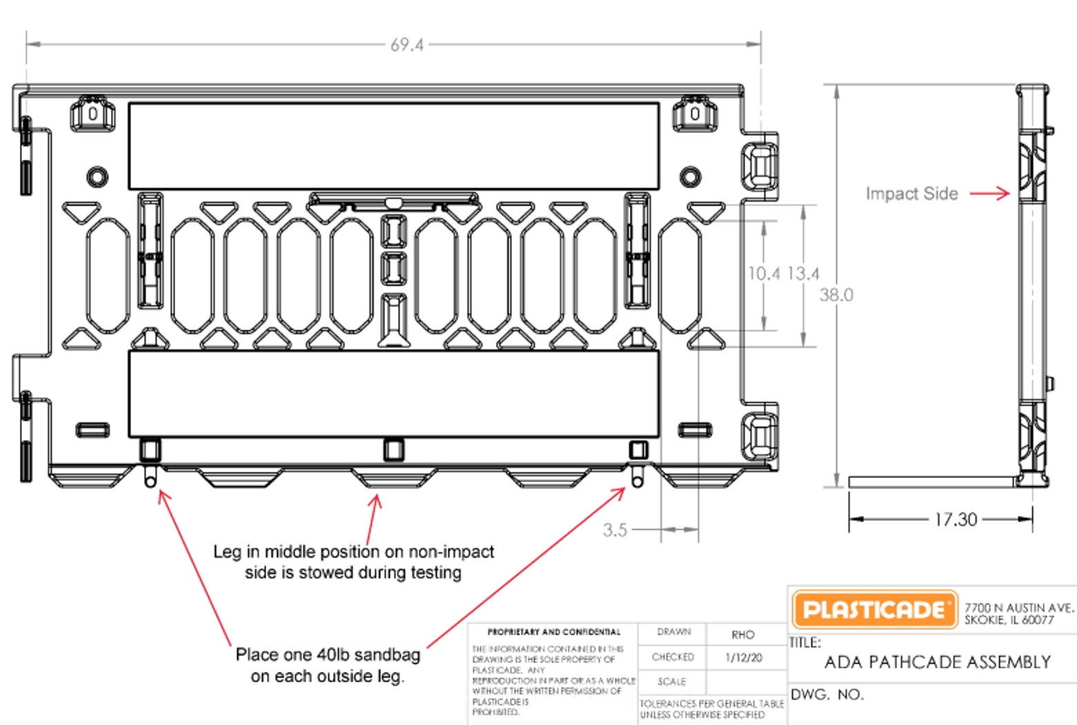 Plasticade ADA Pathcade Longitudinal Channelizers - Roadside Safety ...