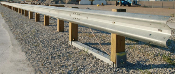 31-inch Midwest Guardrail System (MGS) with Southern Yellow Pine Posts ...