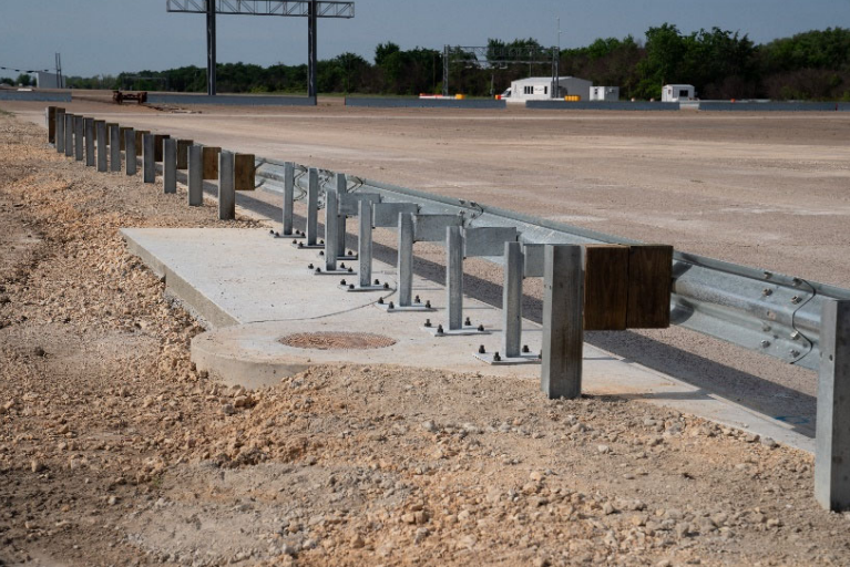 MASH Test 2-11 on W-Beam Guardrail with Modified Special Steel Posts ...